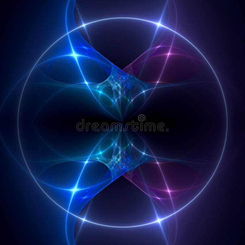 Abstract Background Anamorphic Blue Lights Shades Shapes and Blurs ...