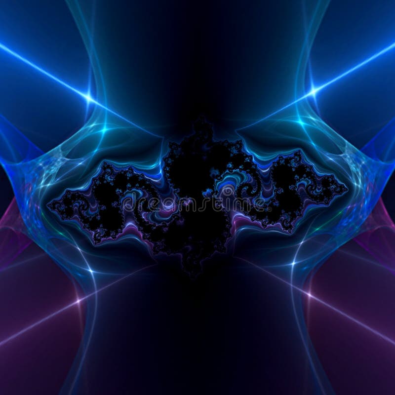 Abstract Background Anamorphic Blue Lights Shades Shapes and Blurs ...