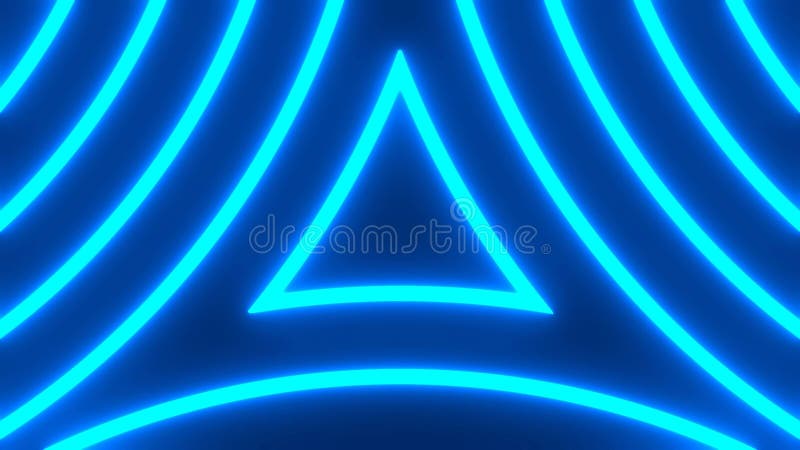 Abstract Background with Blue Neon Triangles. Stock Video - Video of ...