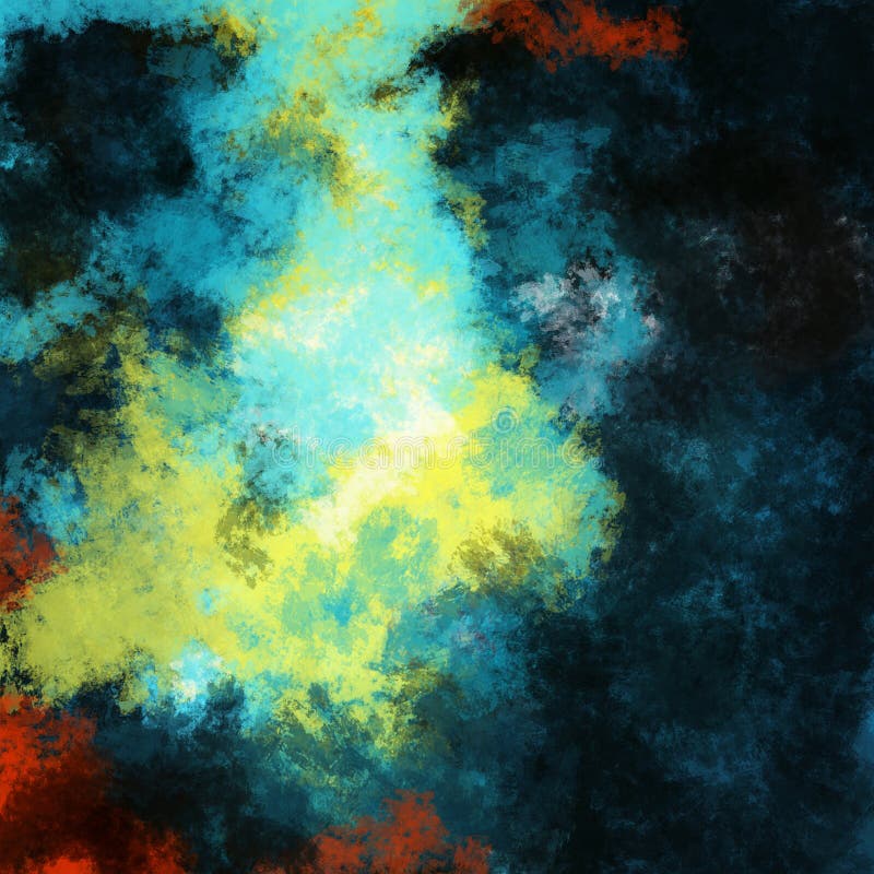 Abstract Background of Blue, Orange, and Yellow Colors. Stock ...