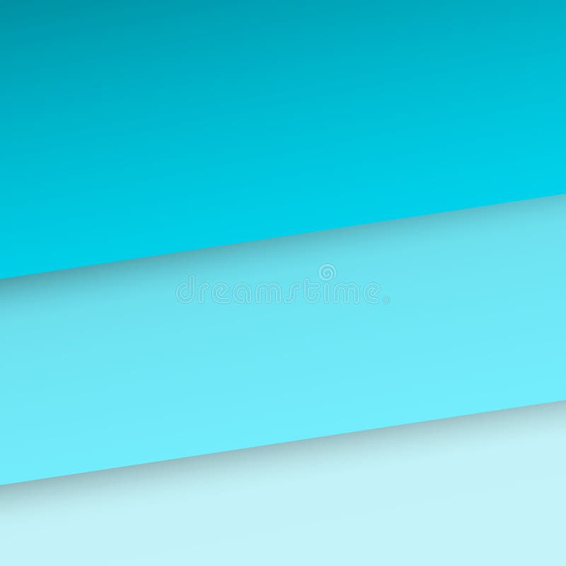 Abstract Background with Blue Paper Layers. Banner on Blue Paper Layers ...