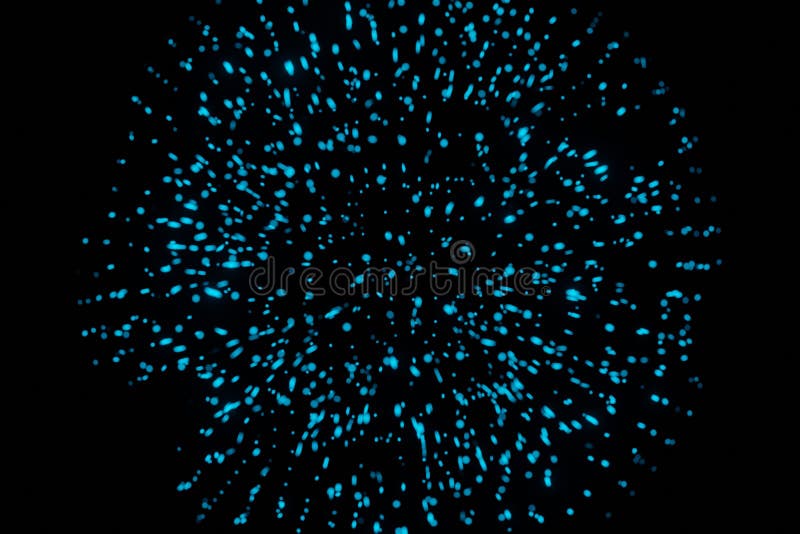 Abstract Background Blue Particle Explosion Shock Waves 3d Rendering ...