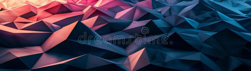 Abstract Background with Blue and Pink Geometric Shapes Stock ...