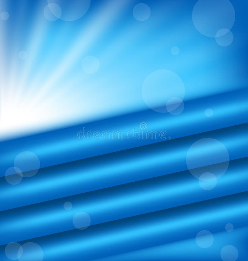 Abstract Background with Blue Rays Stock Vector - Illustration of shiny ...