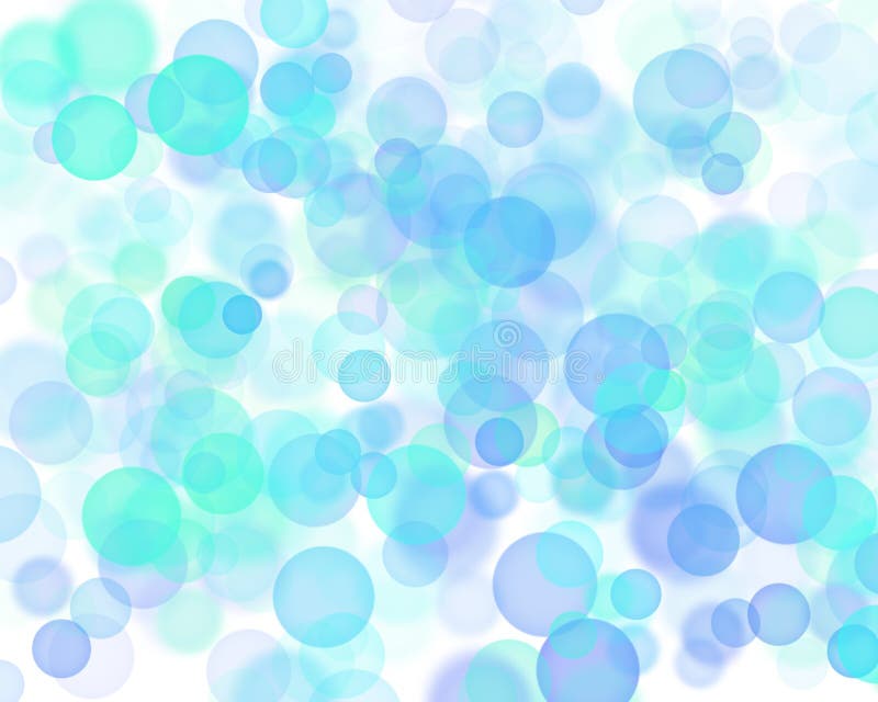 Abstract Background with Blue Round Spots. Transparent Balloons Circles ...