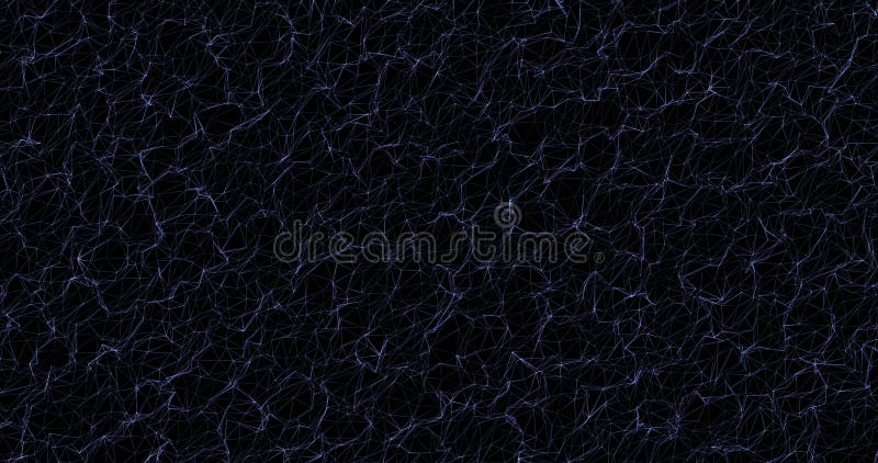 An Abstract Background of Blue Short Segments that Move Over Time on a ...