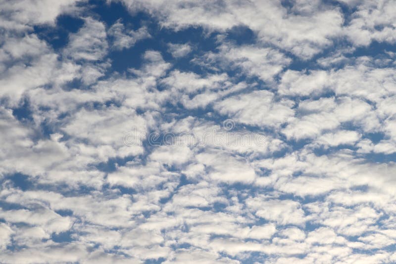 Abstract Background with Blue Sky and Small White Clouds Stock Image ...