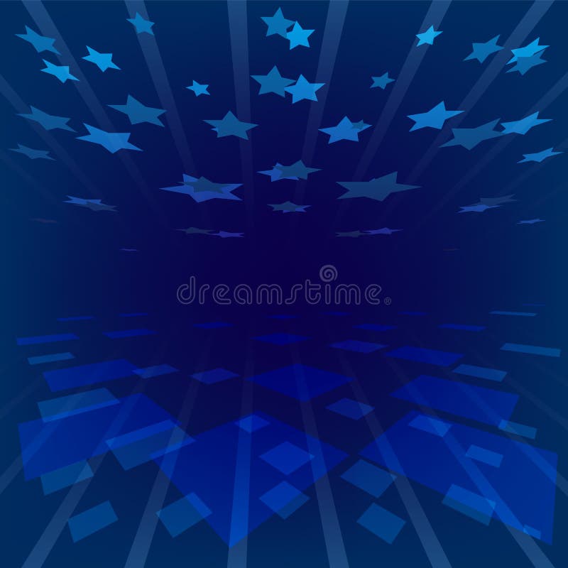 Abstract Background Blue Stars Stock Vector - Illustration of smooth ...