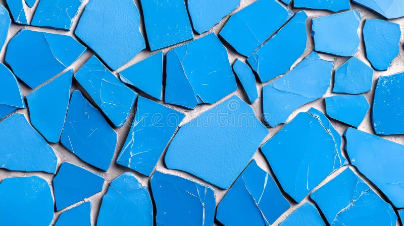 Abstract Background - Blue Stone Mosaic Wall Texture Stock Illustration ...