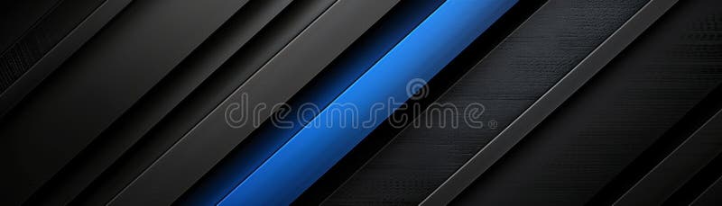 Abstract Background with Blue Stripe on Black Diagonal Lines Stock ...