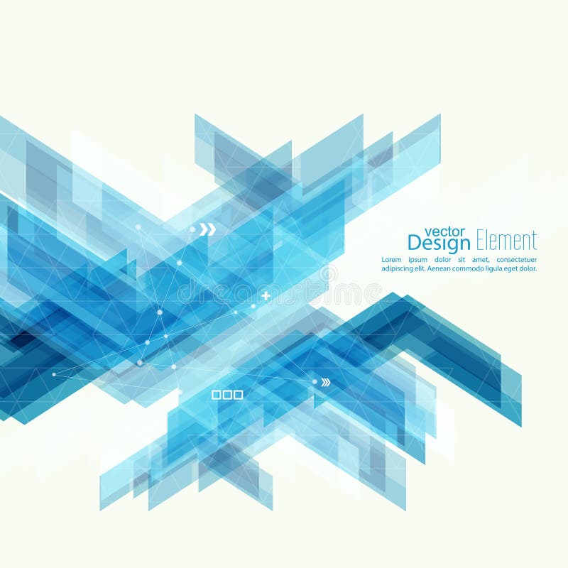 Abstract Background with Blue Stripes Corner Stock Vector ...