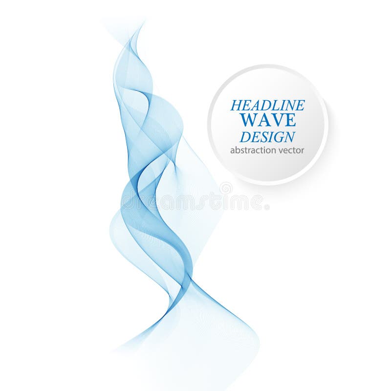 Abstract Background with Blue Vertical Wave. Vector Illustration for ...