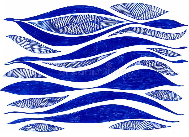 Abstract Background from Blue Waves Stock Illustration - Illustration ...