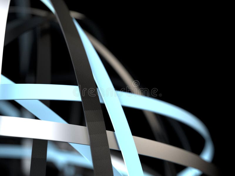 3d Abstract Background with Rings. Technology Concept Stock ...