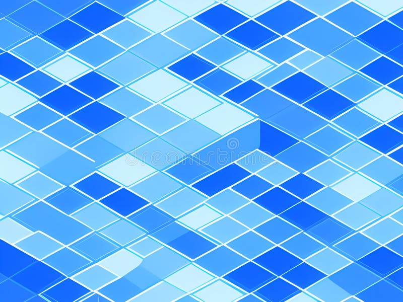 Abstract Background with Blue and White Squares Stock Illustration ...