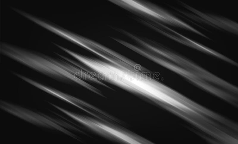 Abstract Background Blurred Gray White Rays Light on Black with the ...