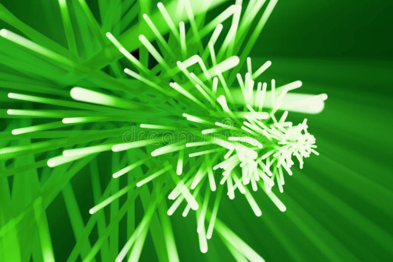 Abstract Background with Blurred Magic Neon Green Lines. 3d Rendering ...