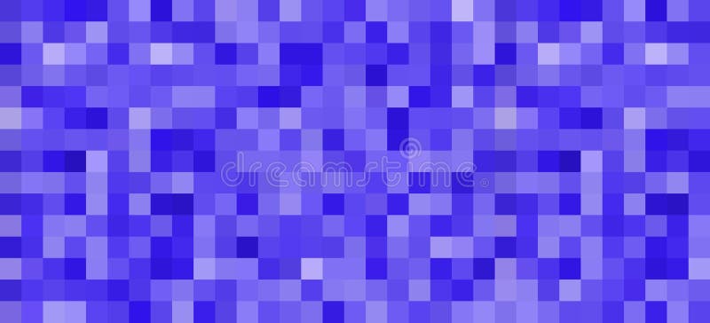 Abstract Background with Blurry Blue Pixel Color Censorship Element ...