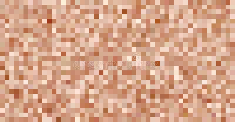 Abstract Background with Blurry Brown Pixel Color Censorship Element ...