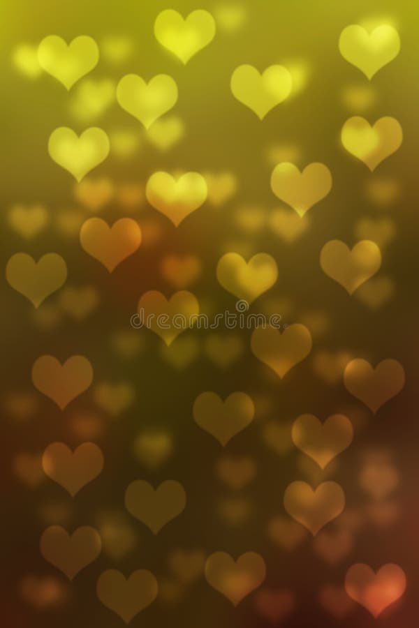 Abstract Background Bokeh Cute Little Hearts Love Stock Illustration ...