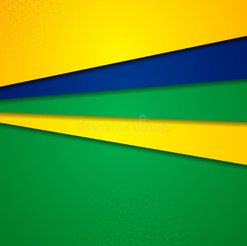 Abstract Background in Brazilian Colors Stock Vector - Illustration of ...