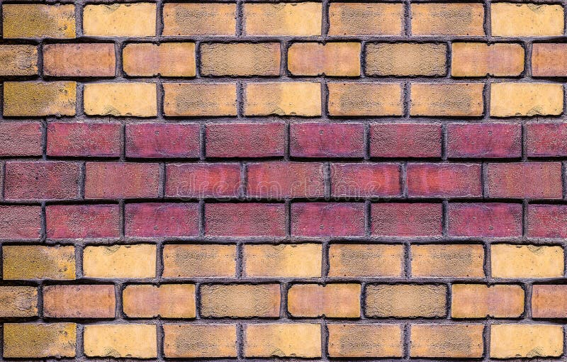 Abstract Background Bricks Yellow Red in the Center Base Design Stone ...