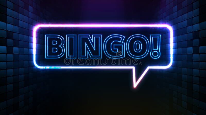 Bright Fun Bingo Poster Template with Yellow Glowing Background and ...