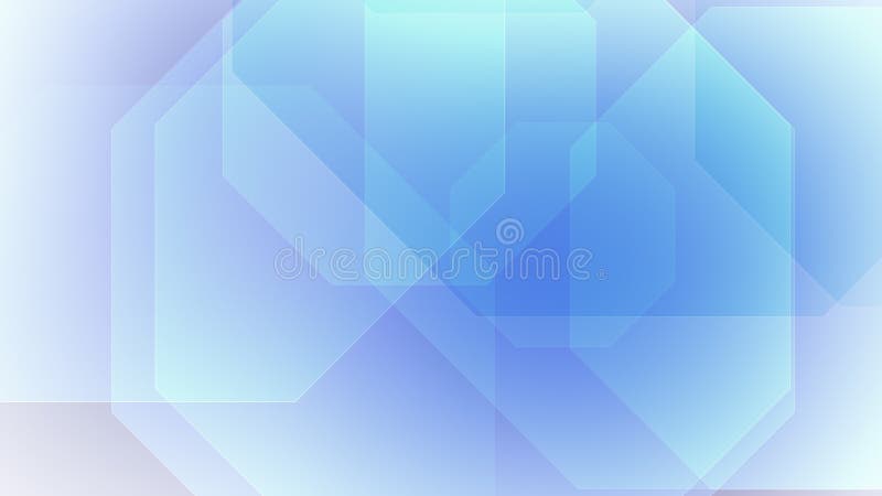 Blue Geometric Octagon Pattern on White Contemporary and Modern ...