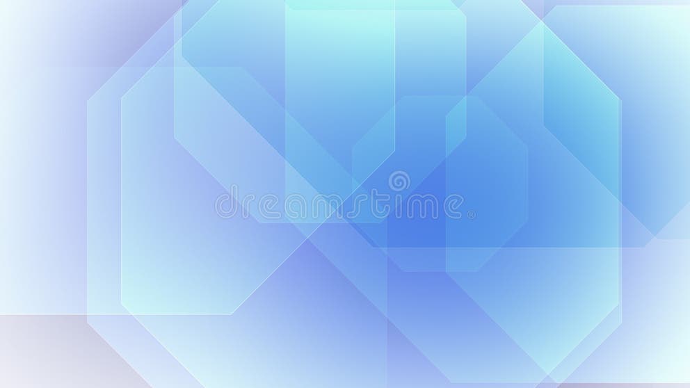 Blue Geometric Octagon Pattern on White Contemporary and Modern ...