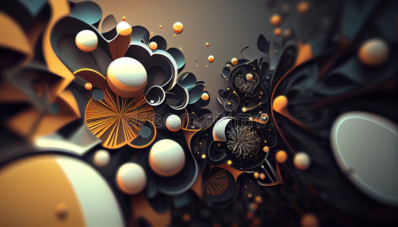 Abstract Background, Bright Colorful Curved Details. Trendy Simple ...