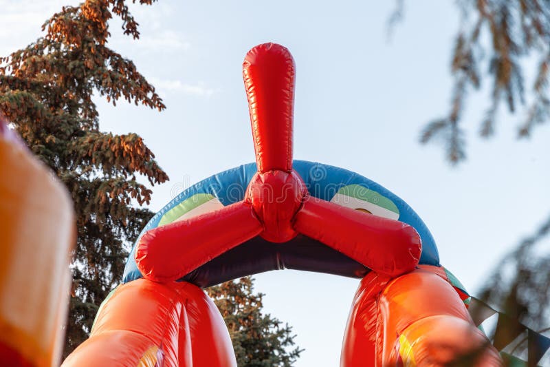 Abstract Background of Bright Colourful Plastic Playground Stock Image ...