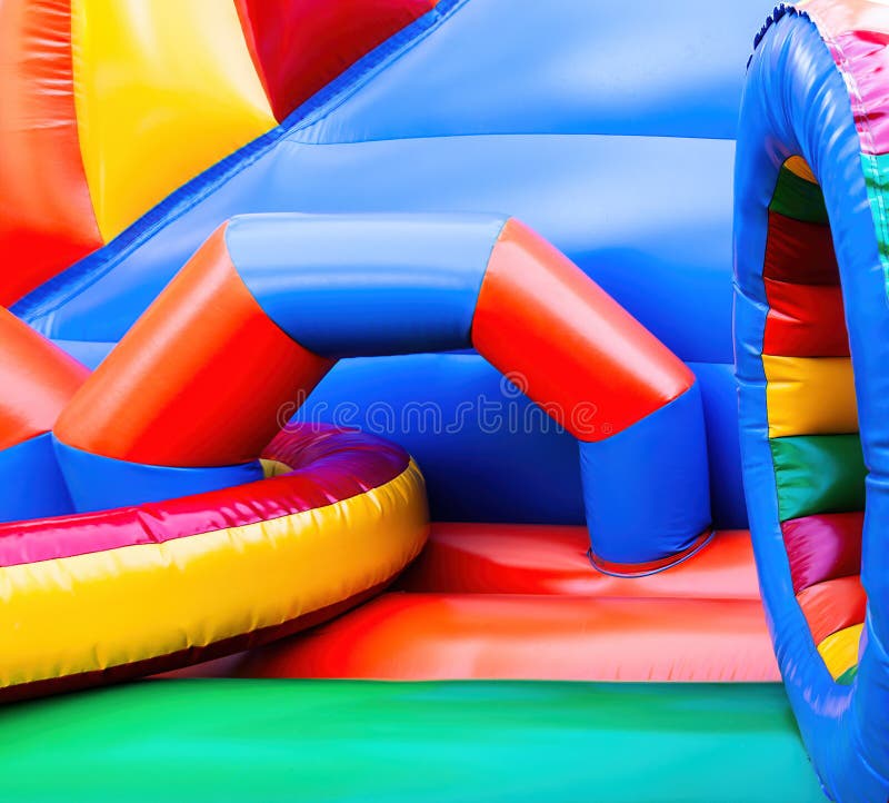 Abstract Background of Bright Colourful Plastic Playground Stock Image ...