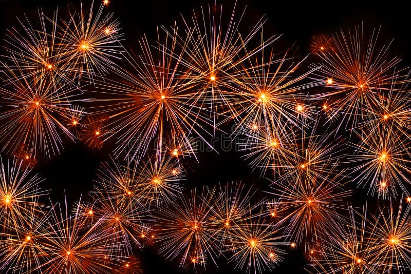 Fireworks on black sky stock image. Image of bright - 134502341