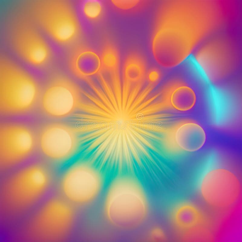 Abstract Background with Neon Lights Stock Illustration - Illustration ...