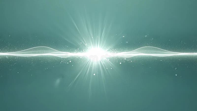 Abstract Background with a Bright Light Shining through a Wavy Line ...