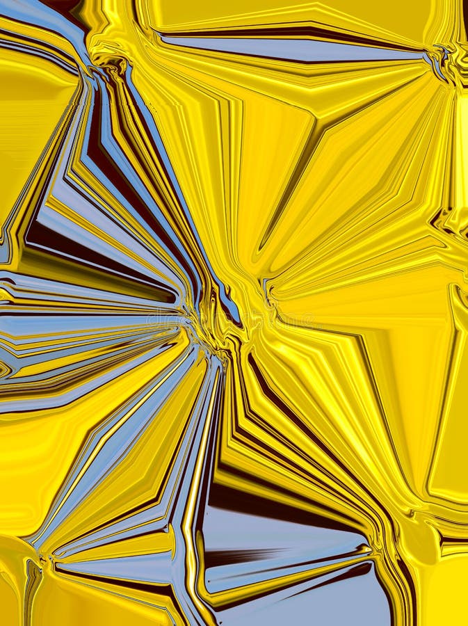 Abstract Background with Bright Luminous Yellow Rays and Circles ...