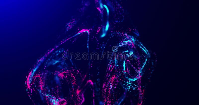 Neon Fluid Abstract Loop Background Stock Footage - Video of dark, flow ...