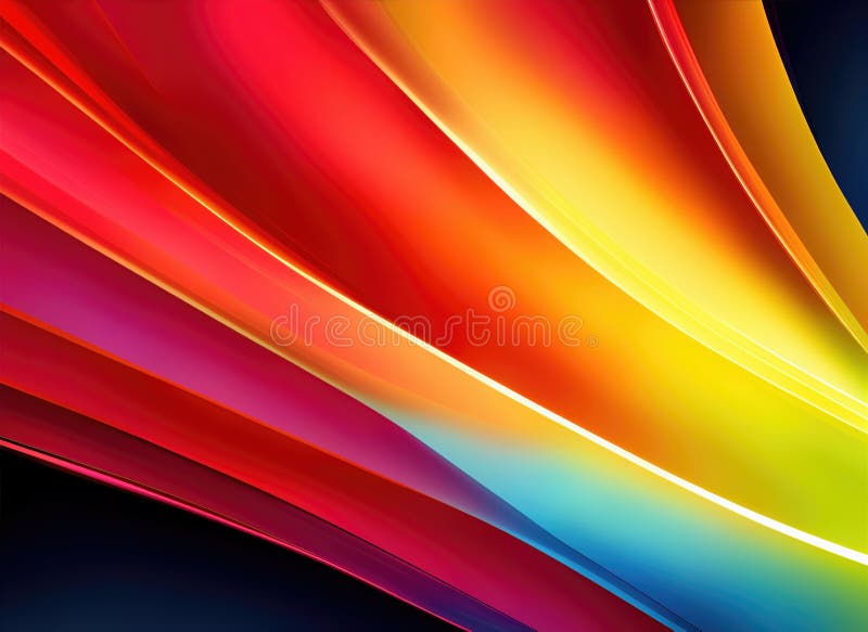 Abstract Background in Bright Rainbow Colors. Stock Image - Image of ...