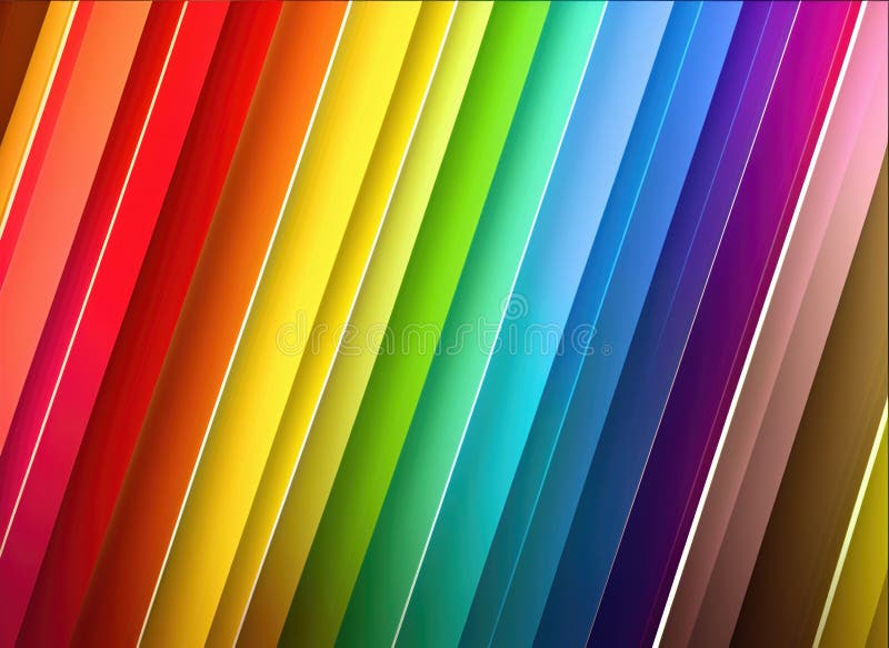 Abstract Background in Bright Rainbow Colors. Stock Image - Image of ...