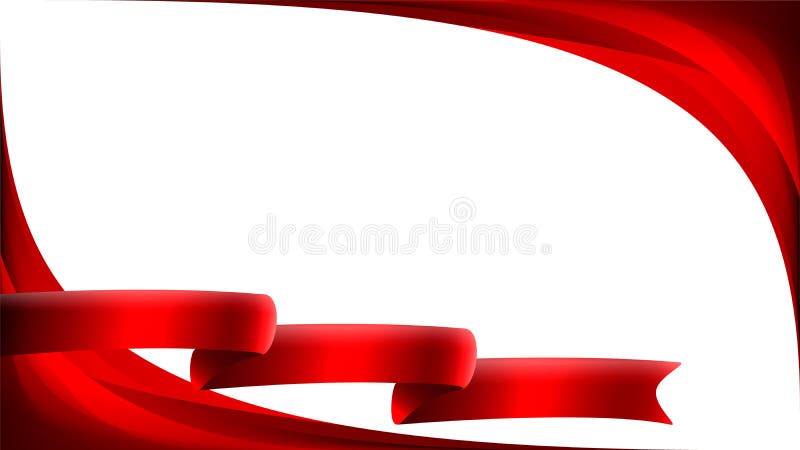 Abstract Background with Bright Ribbon Stock Illustration ...