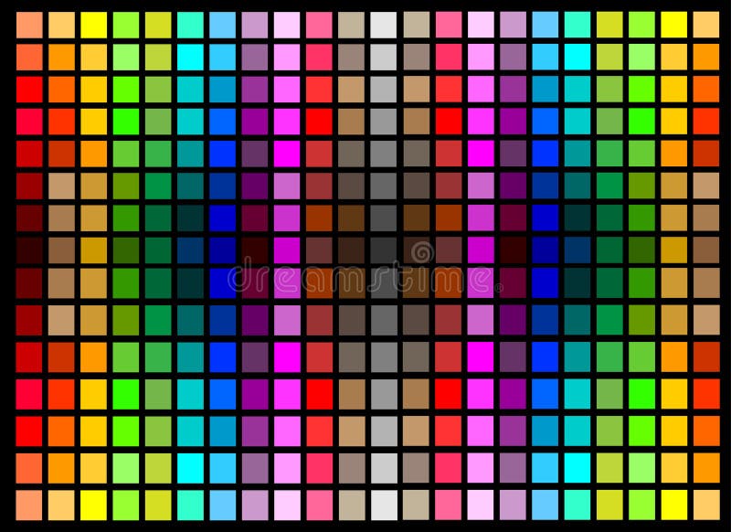 Bright squares alphabets stock vector. Illustration of grid - 44970178