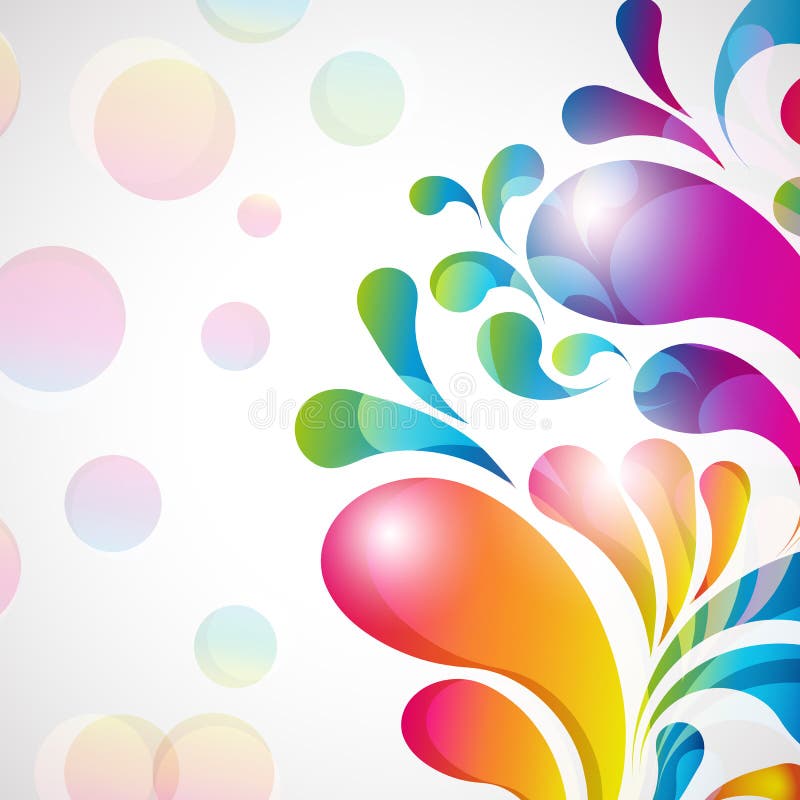 Abstract Background with Bright Teardrop-shaped Arches Stock Vector ...