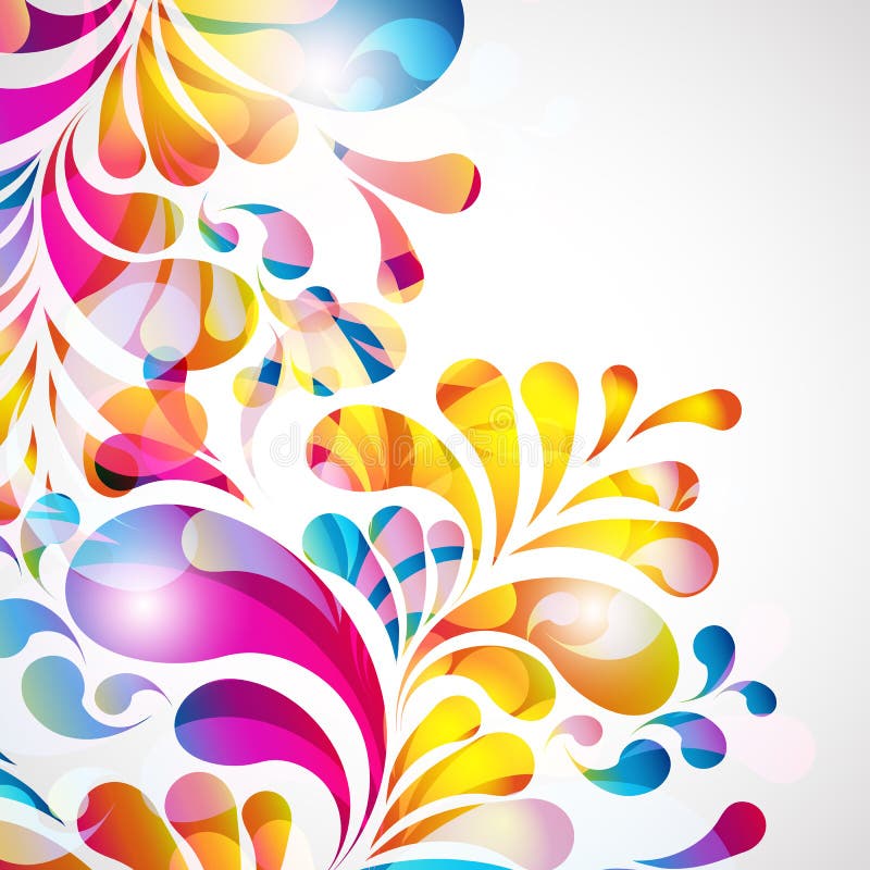 Abstract Background with Bright Teardrop-shaped Arches Stock ...