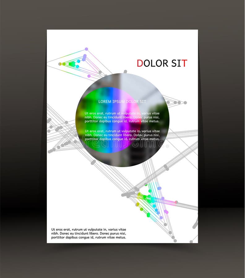 Abstract Background for Brochure, Cover. Template for the Poster ...