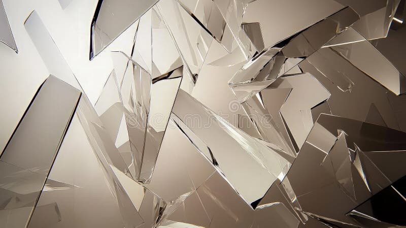 Abstract Background of Broken Glass Shards Stock Illustration ...