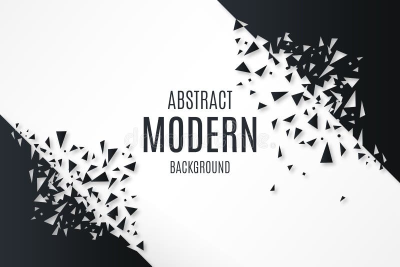 Abstract Background with Broken Shapes Vector Illustration Stock Vector ...