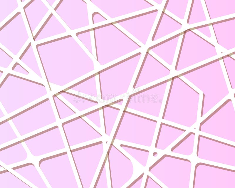 Abstract Background, Broken White Lines of a Labyrinth on a Pale Pink ...