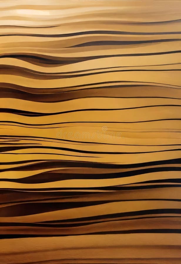 Abstract Background of Brown Wavy Lines in the Shape of Waves Stock ...