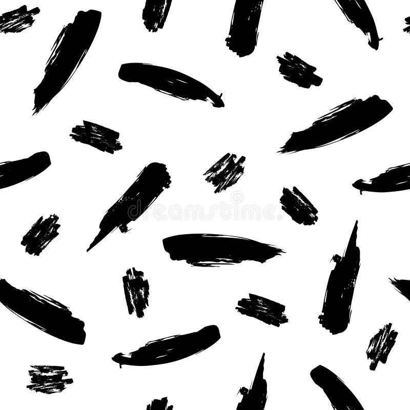 Brush Seamless Pattern stock vector. Illustration of element - 154303289