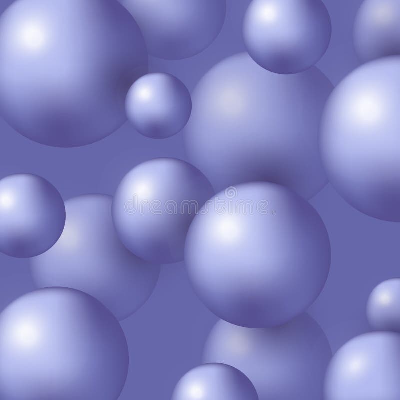Abstract Background with Bubbles of Color Very Perry. Vector 3d ...